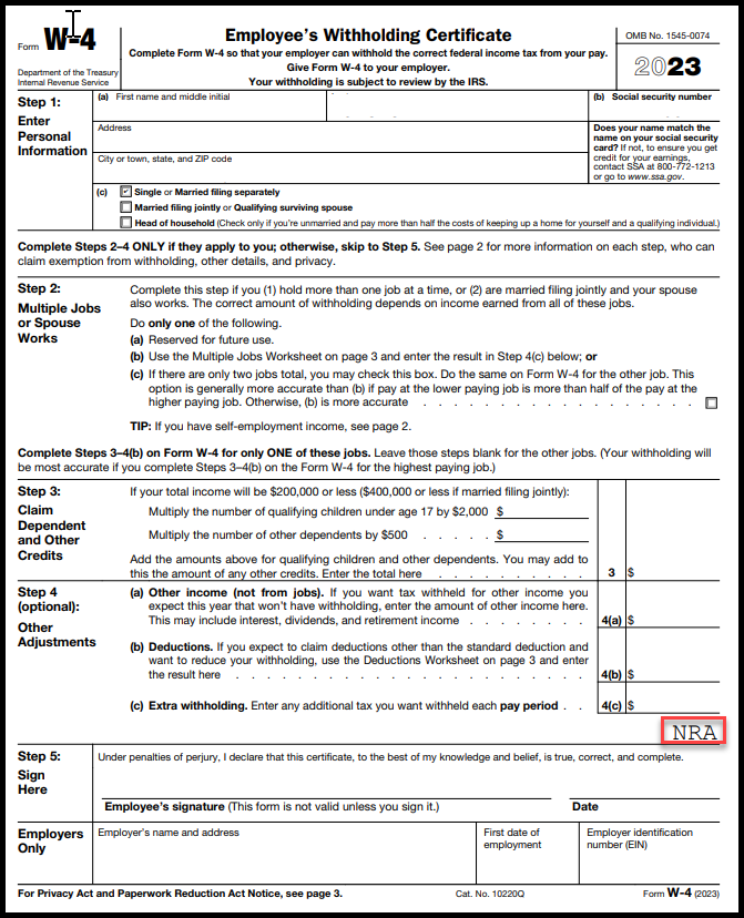 Employee Payroll Tax - US Withholding Type – Avionte Classic