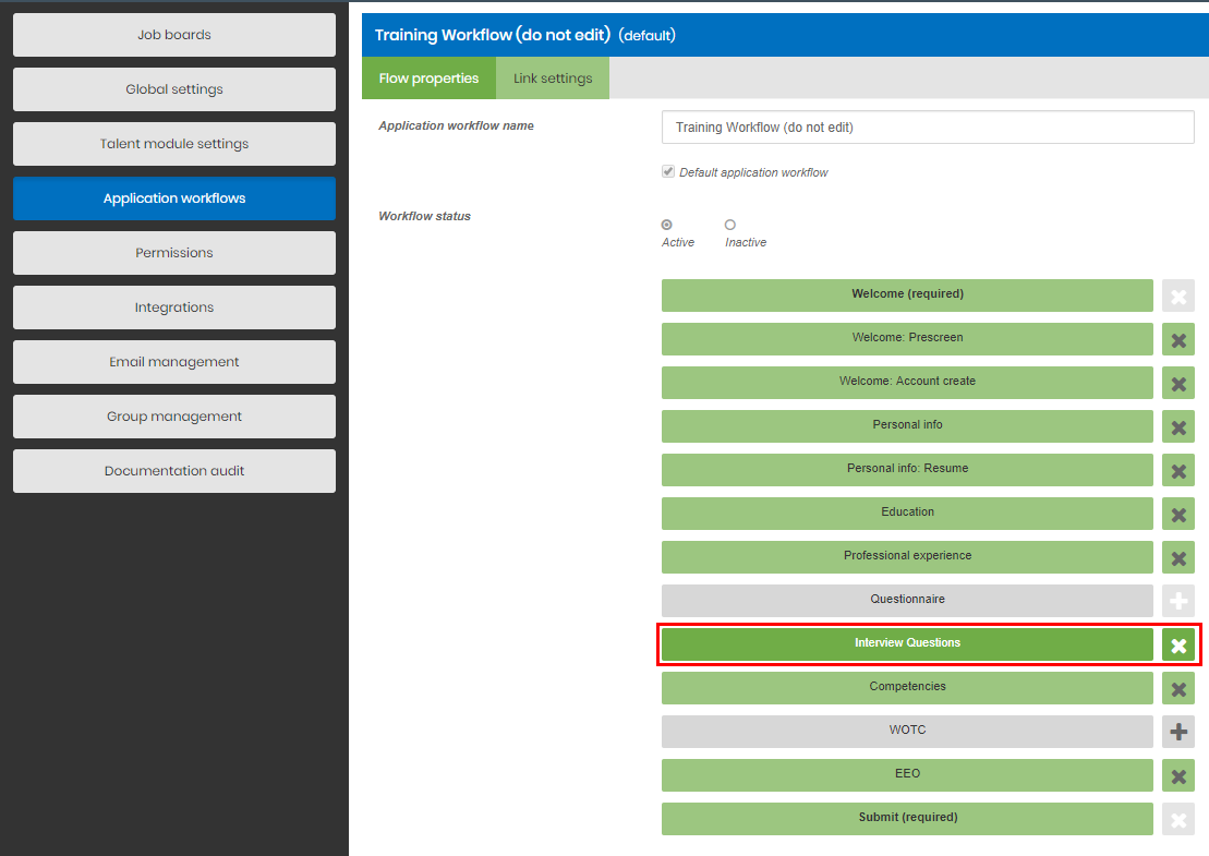Admin - Application Workflows - Interview Questions – Avionte Classic