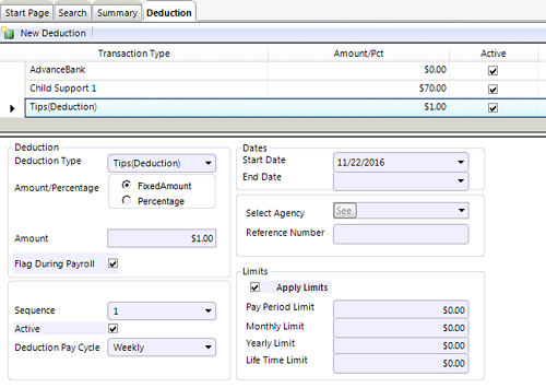 Configure Employee Record to Include Tips – Avionte Classic