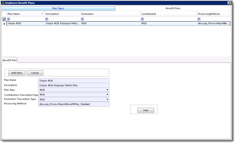 Admin Tools: Employee Benefit Plans – Avionte Classic