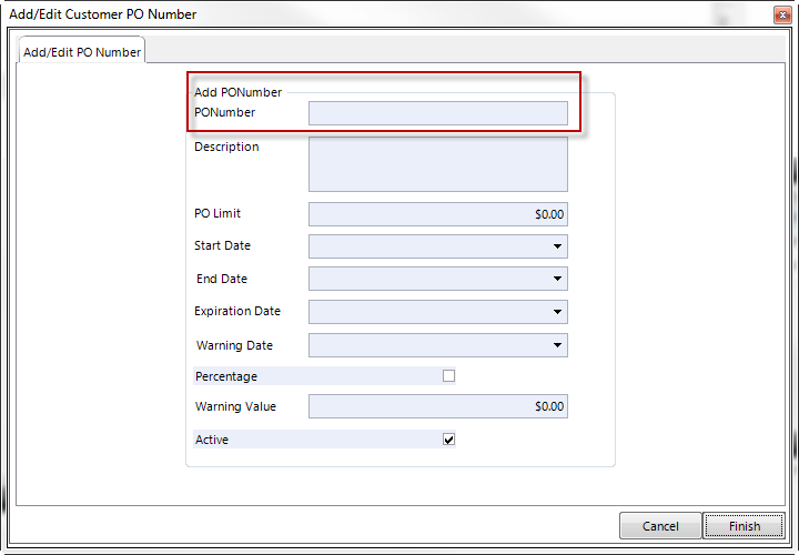 "PO Number" and "PO #" Usage – Avionte Classic