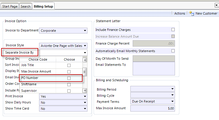 "PO Number" and "PO #" Usage – Avionte Classic