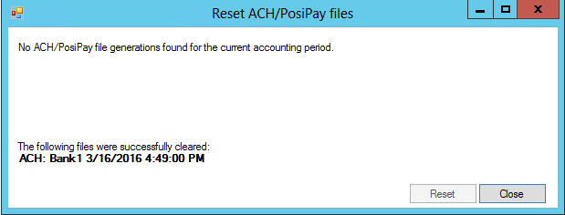 Weekly Process - Reset ACH/PosiPay – Avionte Classic