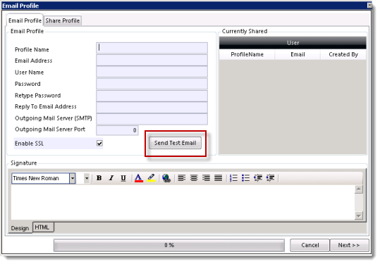 Email - Profile (Versions 14.2 & Older; Self-Hosted ) – Avionte Classic