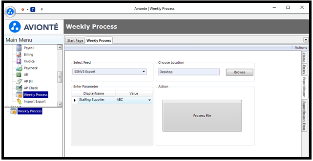 Social Security Number Verification Service SSNVS Avionte Classic